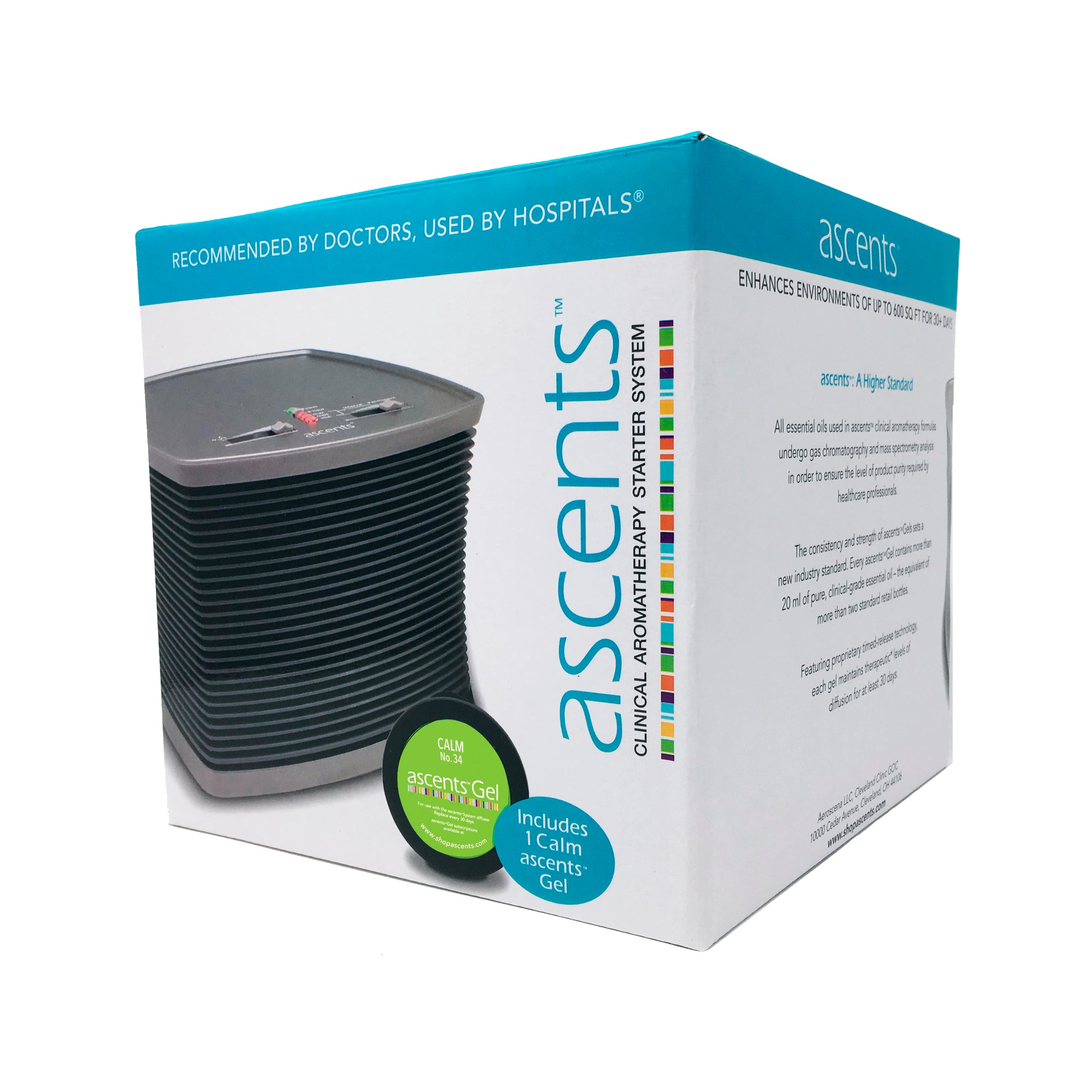 Ascents® Clinical Aromatherapy Gel Diffuser | For Stress & Anxiety